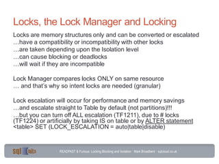 READPAST & Furious: Locking | PPT