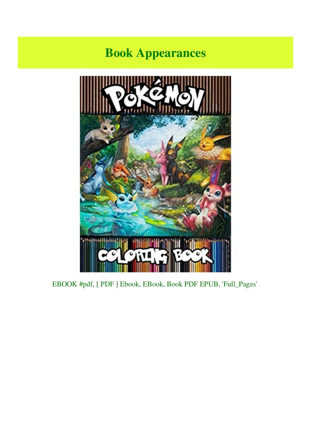 (READ)^ Pokemon Coloring Book 77 Illustrations Amazing Jumbo Pokemon ...