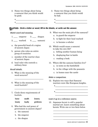 Read respond a | PDF