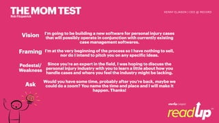 ReadUp - The Mom Test | PDF