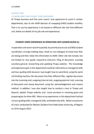 Sample of SIWES REPORT | DOCX