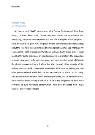 Sample of SIWES REPORT | DOCX