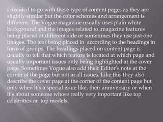 Fashion magazine research - media studies | PPTX