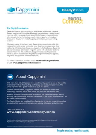 Capgemini Insurance Connect : Subscription based services for claims ...