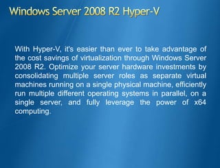 Ready for cloud computing with hyper v | PPT