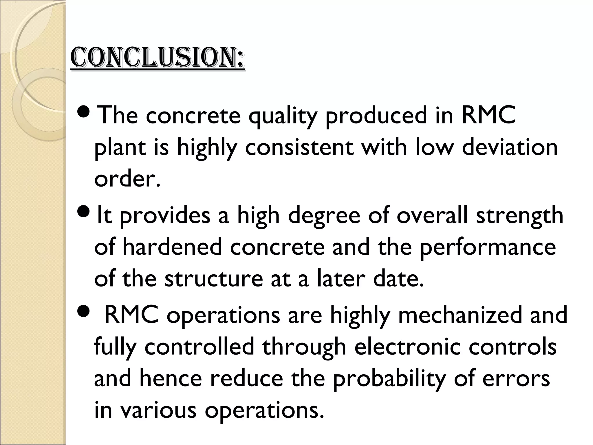 Ready mix concrete | PPT