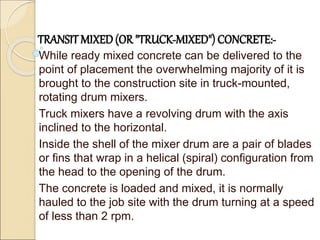 readymixconcrete presentation on ready mix concretre and types of rmc ...
