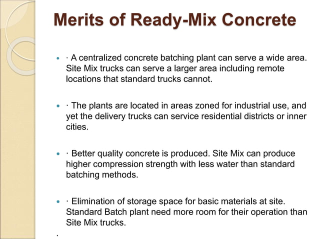 readymixconcrete presentation on ready mix concretre and types of rmc ...