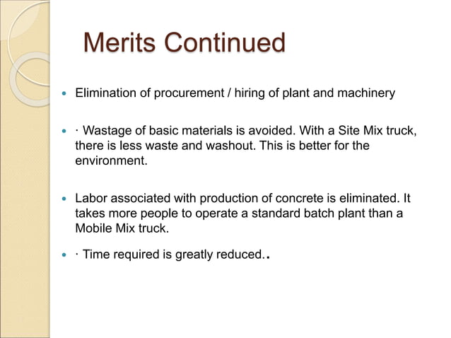 readymixconcrete presentation on ready mix concretre and types of rmc ...