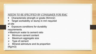 Ready mix concrete | PPT