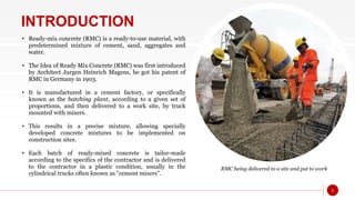 READY MIX CONCRETE | PPTX