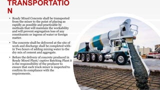 READY MIX CONCRETE | PPTX