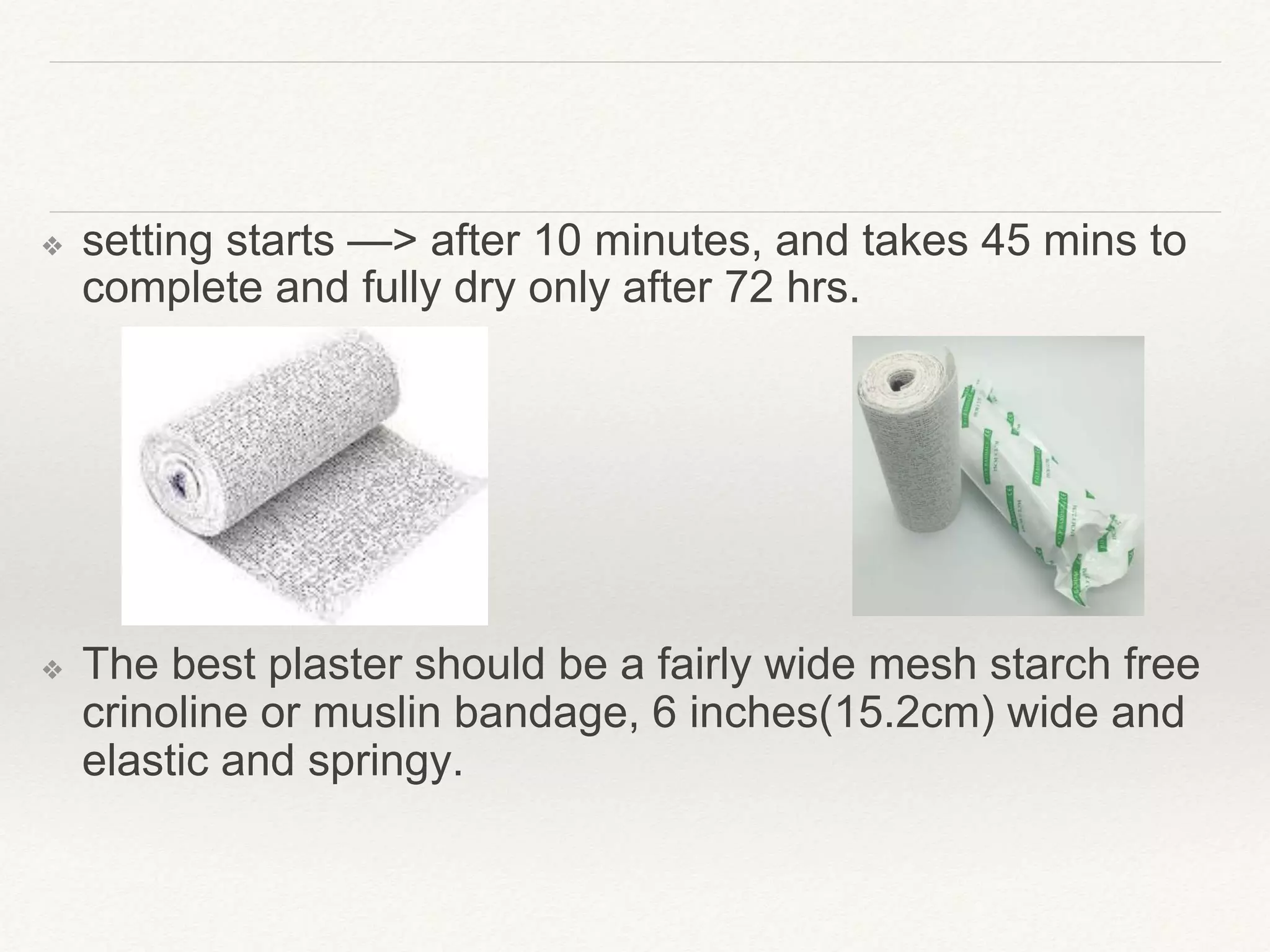 Plaster of paris in orthopaedics | PPSX