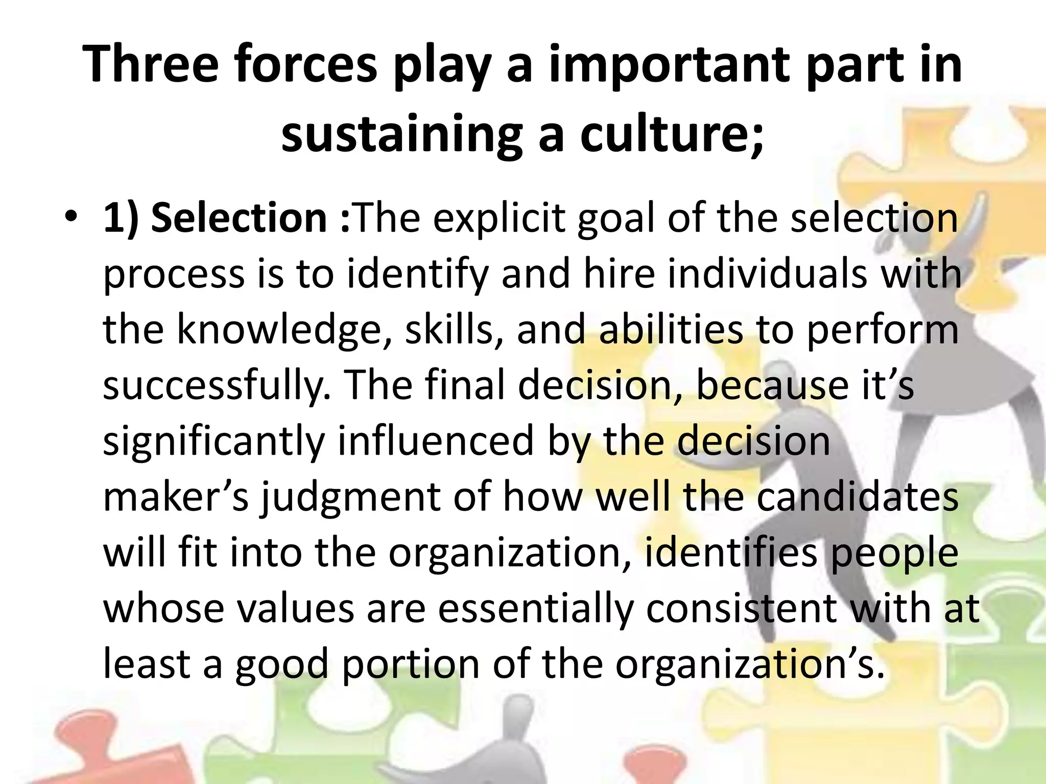 Organizing and maintaining work culture. | PPTX