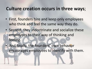 Organizing and maintaining work culture. | PPTX