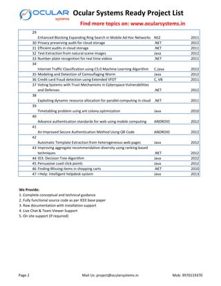 Ready project list final | PDF