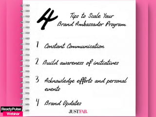 How to Scale Your Brand Ambassador Program | PPT