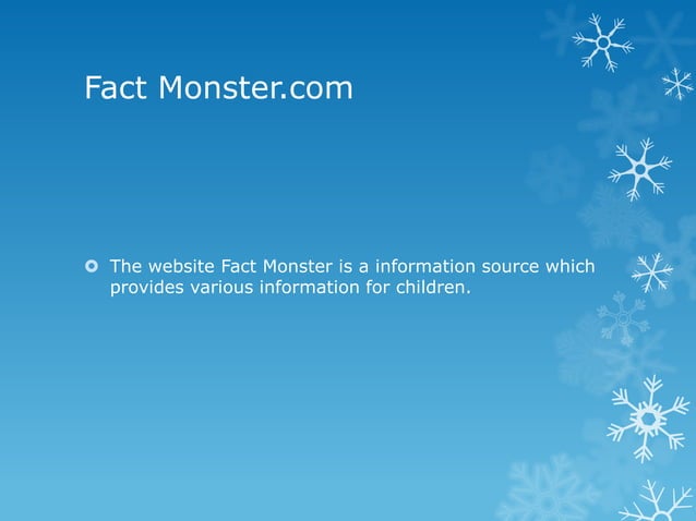 Ready Reference and Almanac- Fact Monster | PPT