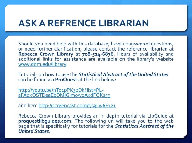 Ready Reference Instructional Presentation | PPT