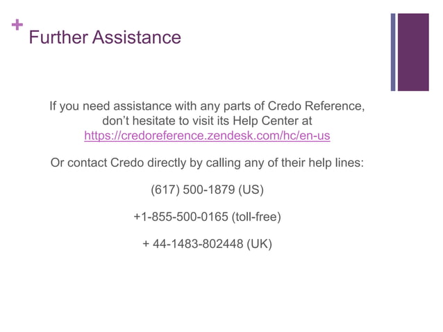 Credo Reference - Ready Reference Presentation | PPT