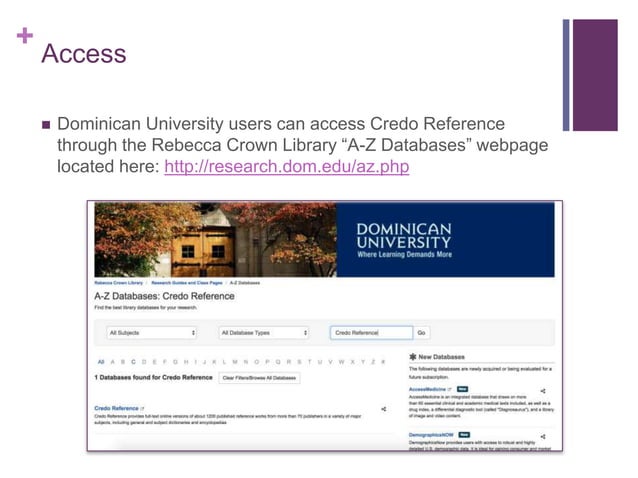 Credo Reference - Ready Reference Presentation | PPT