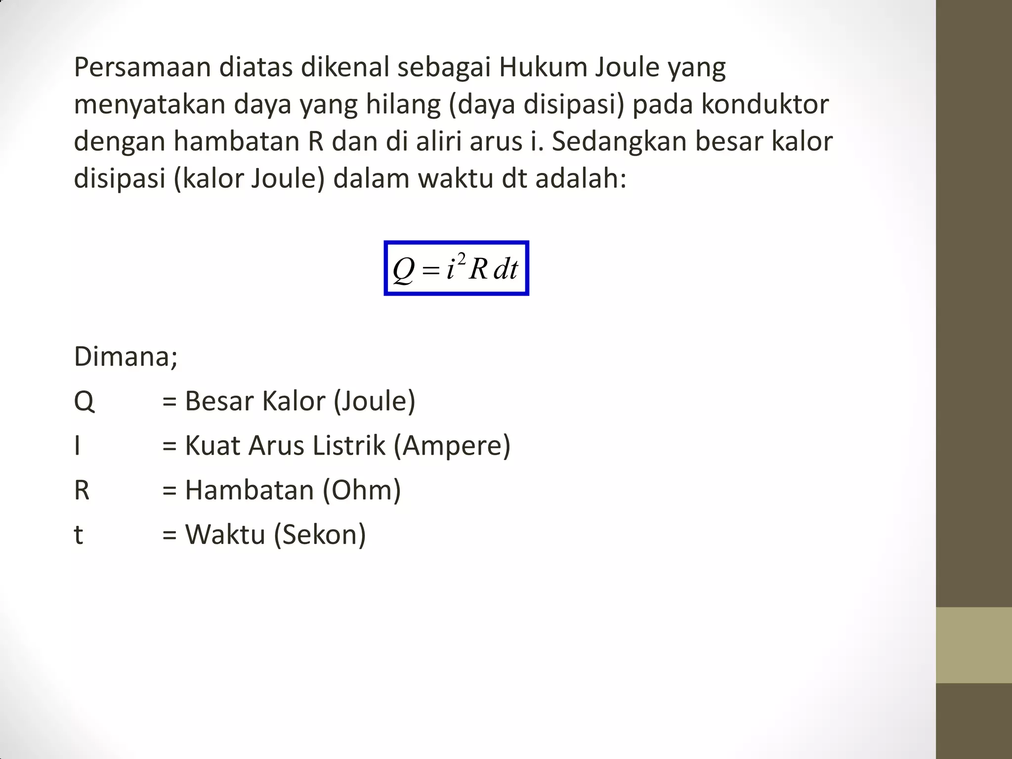 ARUS LISTRIK (Hukum Ohm dan Hukum Joule) | PDF