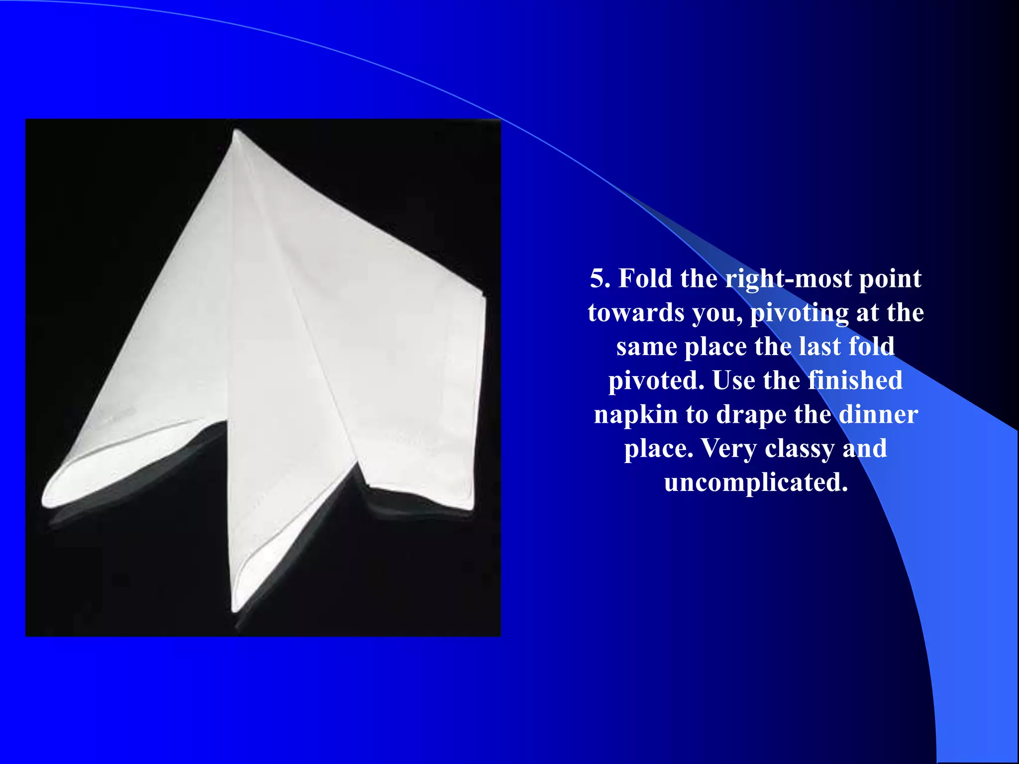 Table Napkin Folding | PPTX