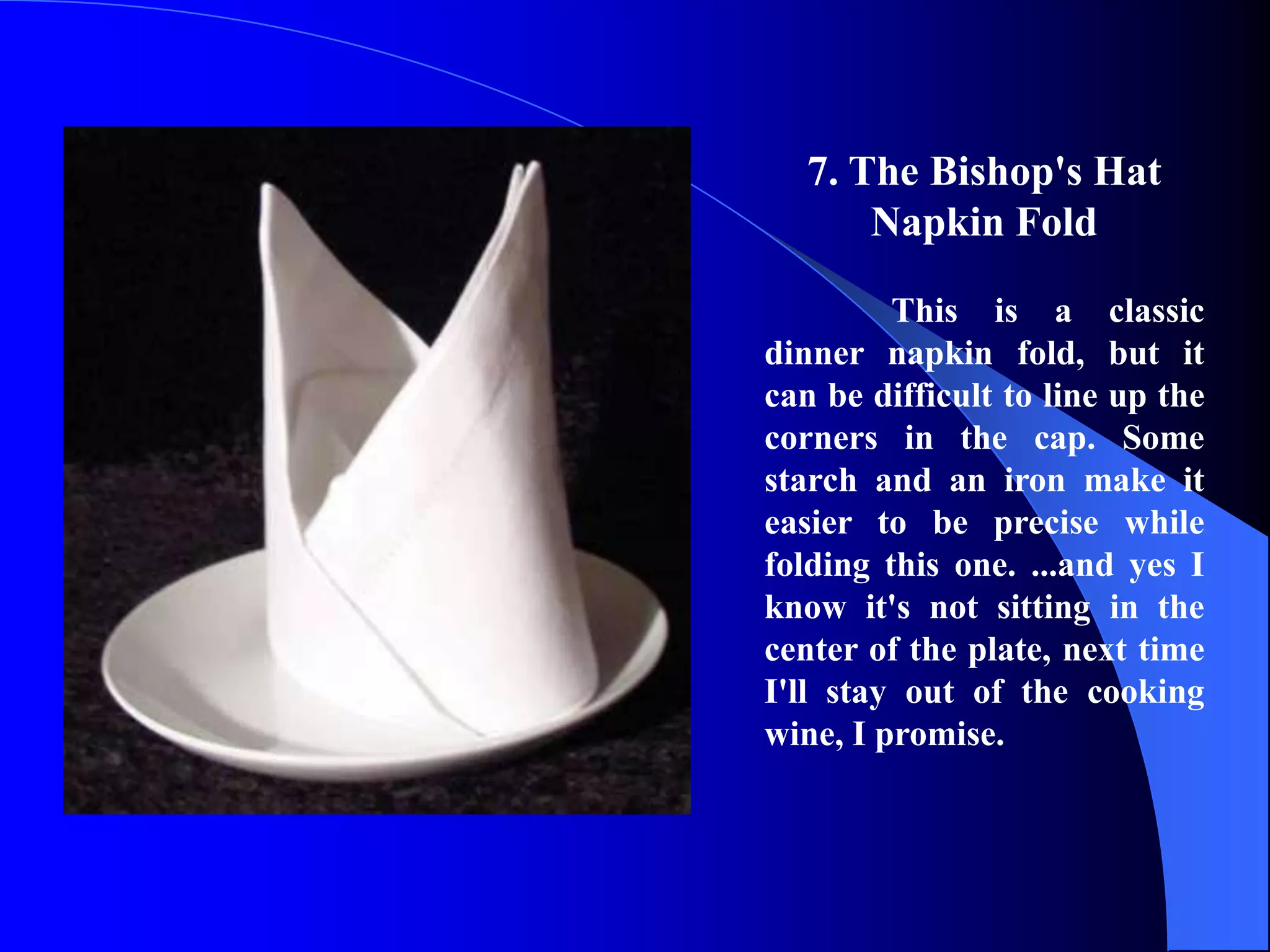 Table Napkin Folding | PPTX