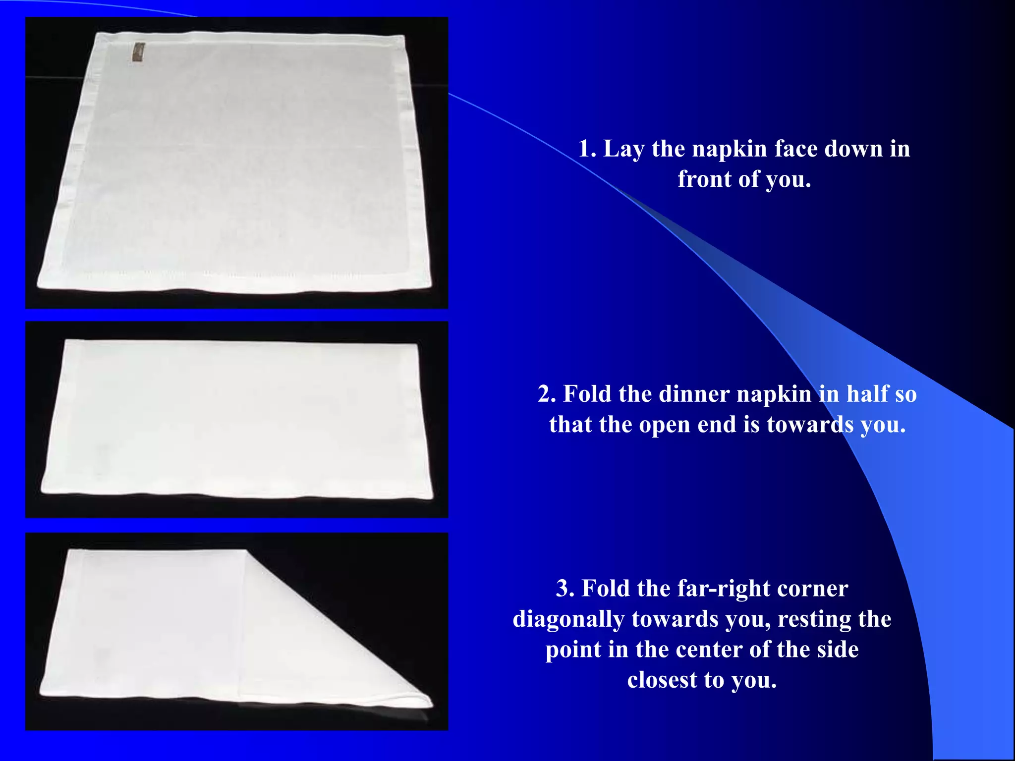 Table Napkin Folding | PPTX