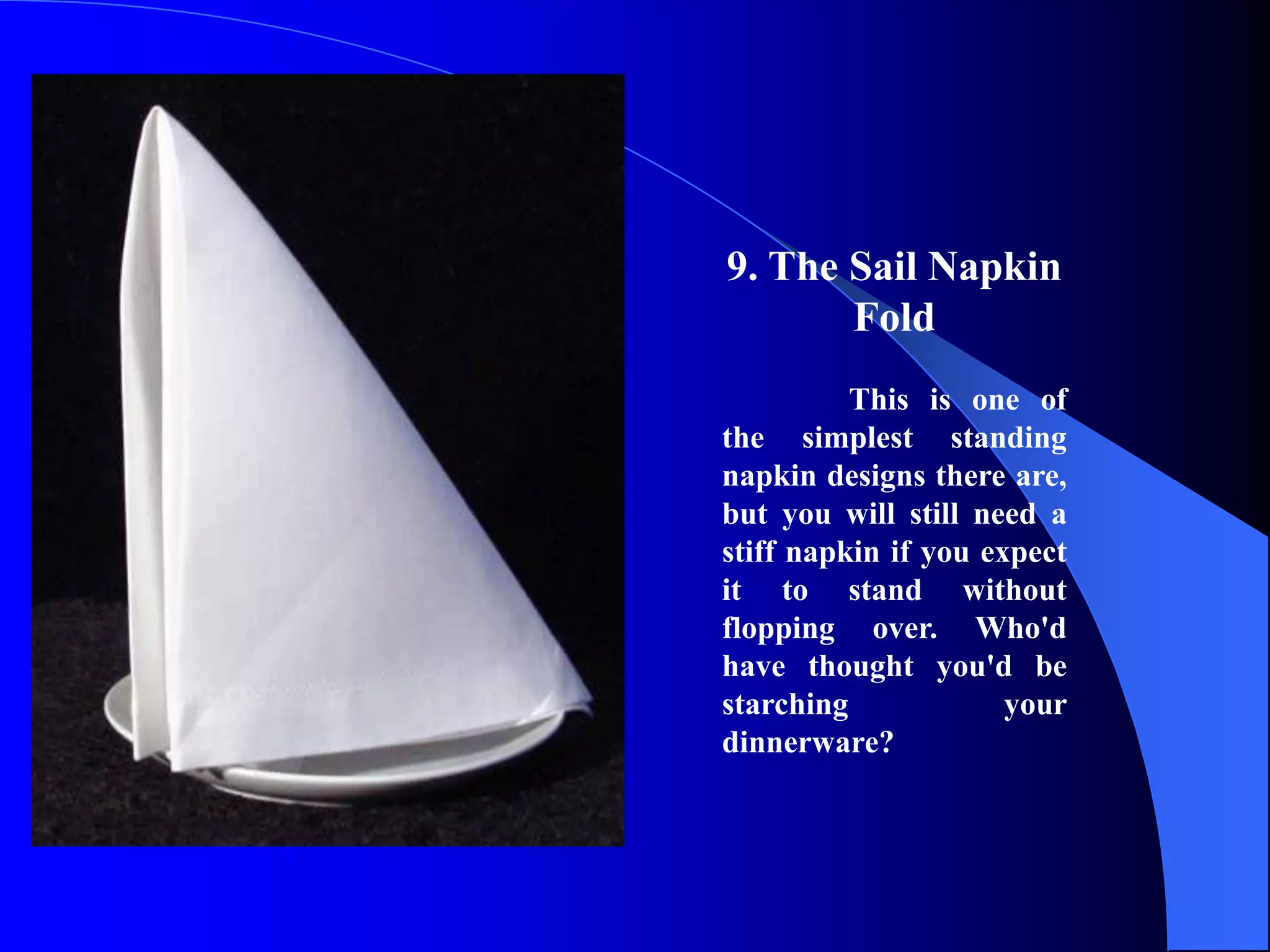 Table Napkin Folding | PPTX