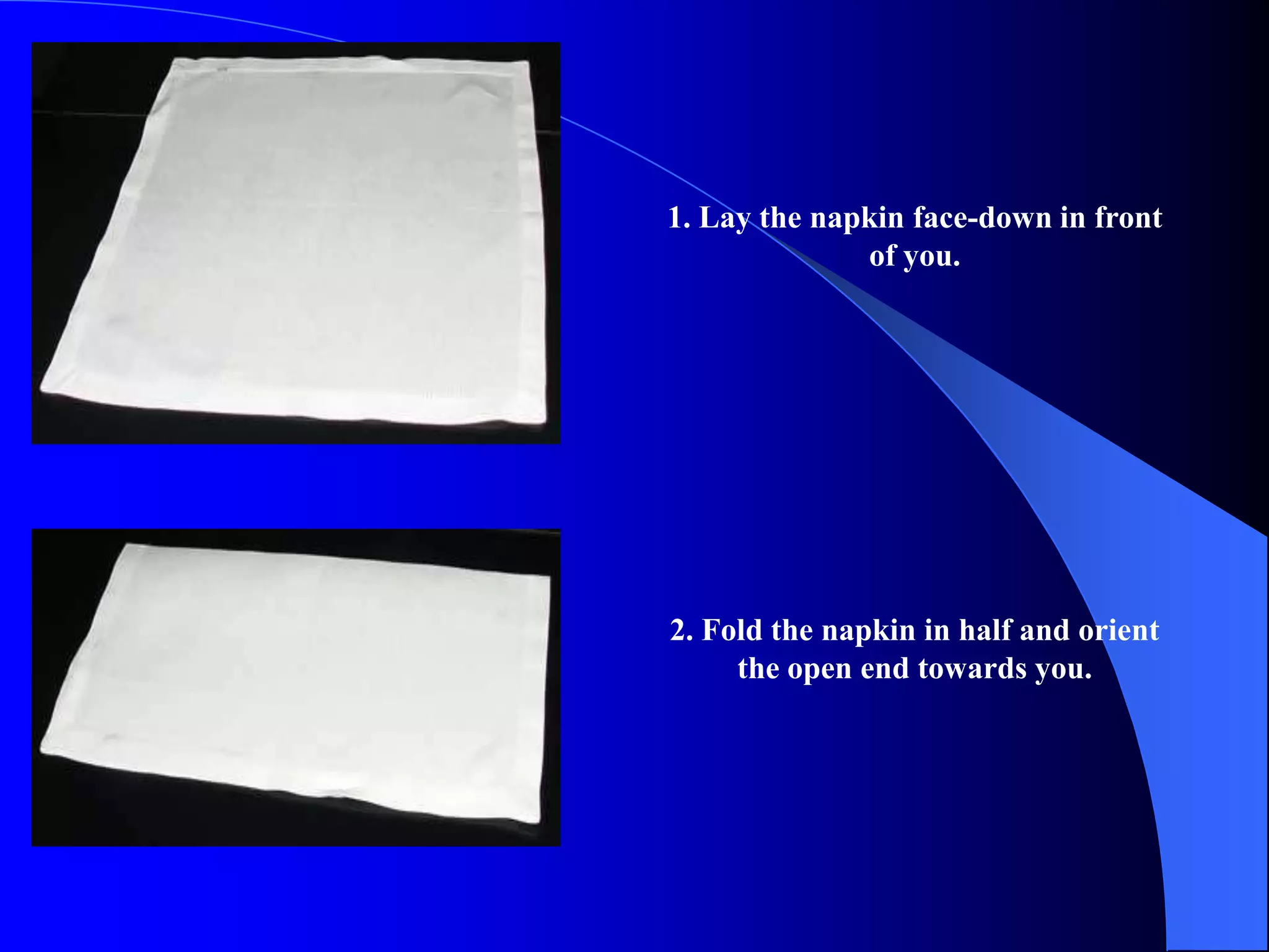 Table Napkin Folding | PPTX