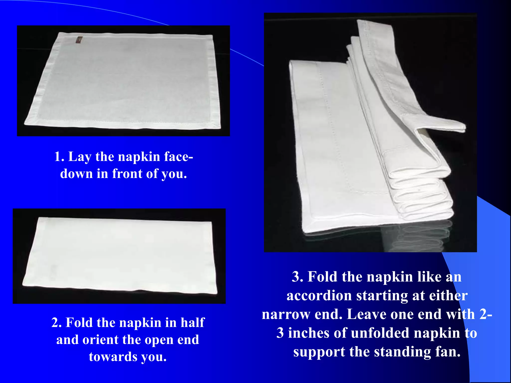 Table Napkin Folding | PPTX
