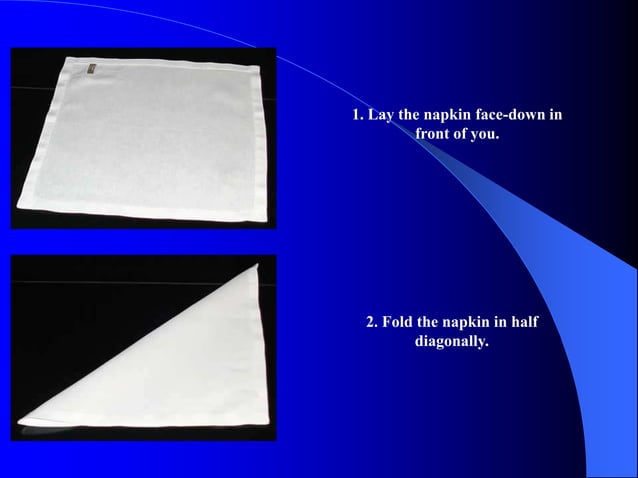 Table Napkin Folding | PPTX