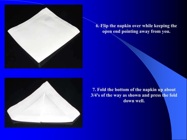 Table Napkin Folding | PPTX
