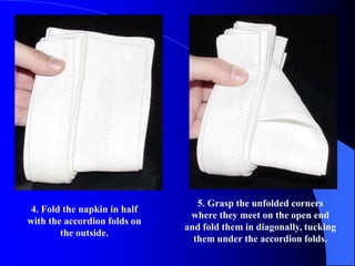 Table Napkin Folding | PPTX