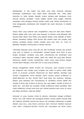 bahaya pemikiran kelompok ahbash | DOCX