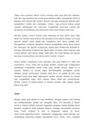 bahaya pemikiran kelompok ahbash | DOCX