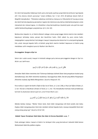 benarkah taubat nabi adam diterima kerana bertawasul | DOCX