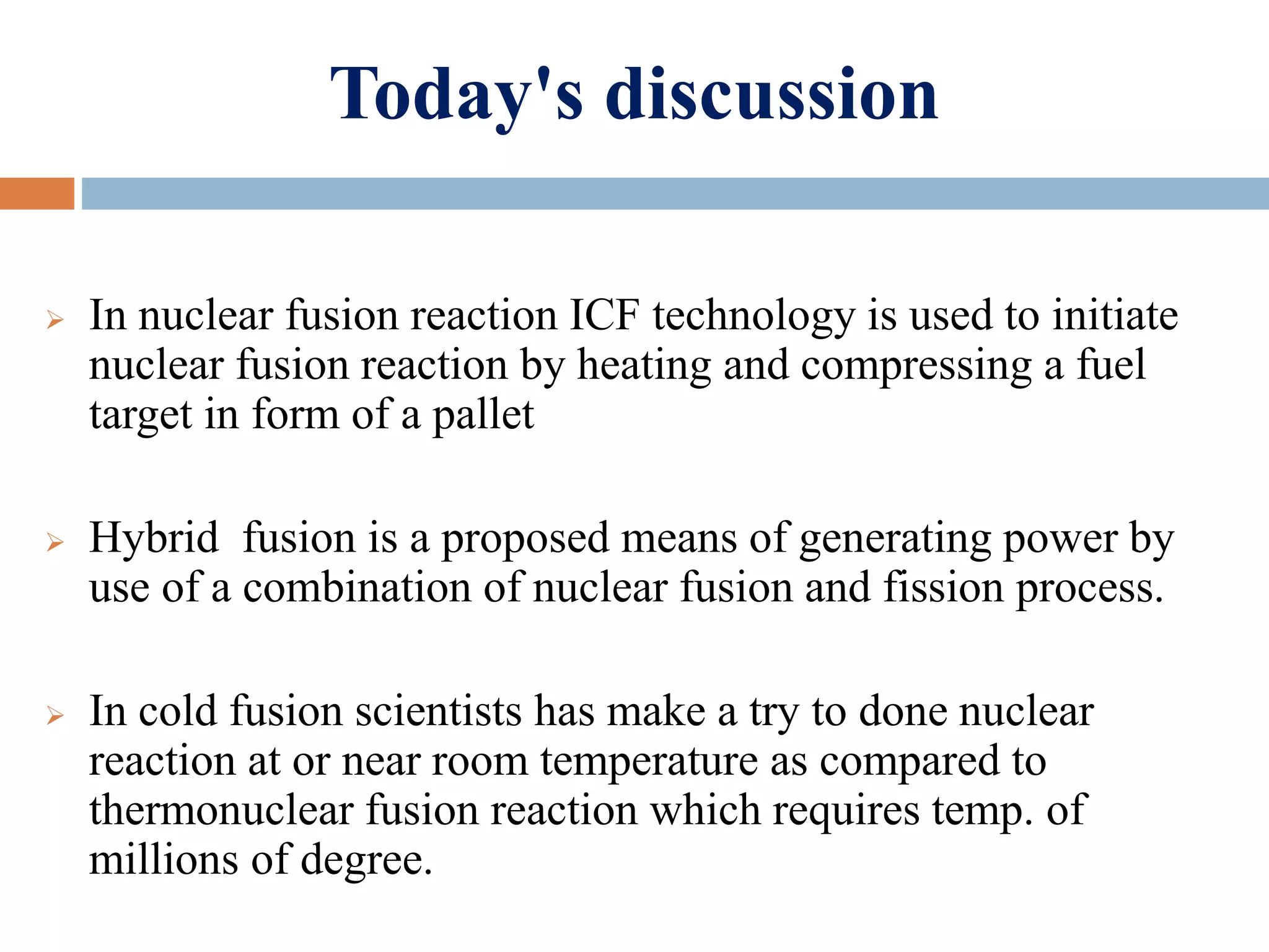 LASER FUSION REACTOR, FUSION HYBRID, COLD FUSION | PPT