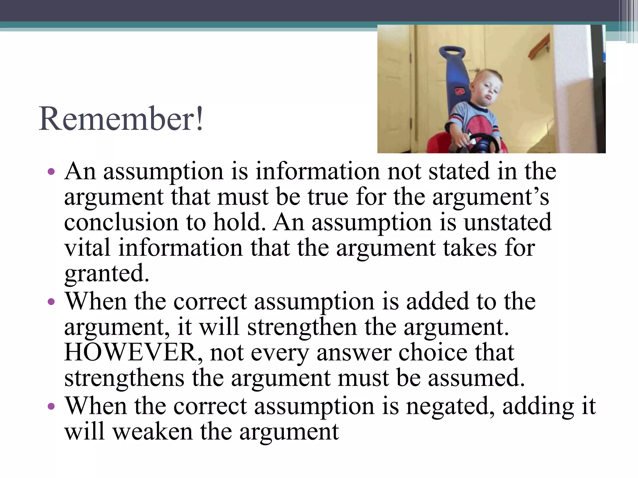 Identifying Assumptions | PPTX