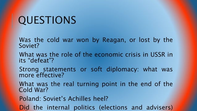 Did Reagan win the Cold War? | PPTX