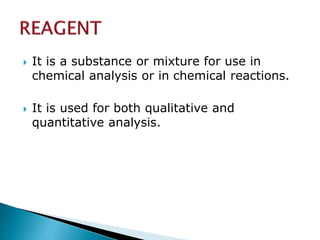 Reagents | PPTX
