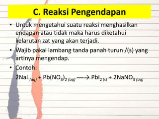 Reaksi reaksi dalam larutan asam dan basa | PPTX