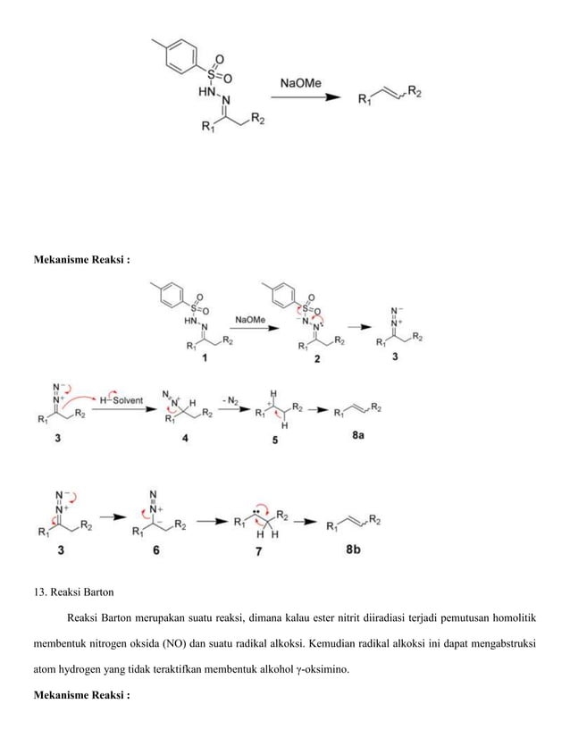 Reaksi reaksi sintesis senyawa organik | PDF