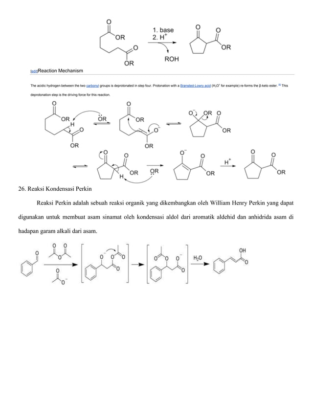 Reaksi reaksi sintesis senyawa organik | PDF