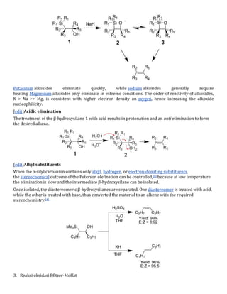 Reaksi reaksi sintesis senyawa organik | DOCX