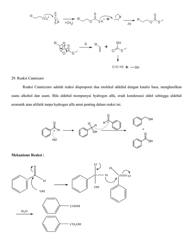 Reaksi reaksi sintesis senyawa organik | PDF