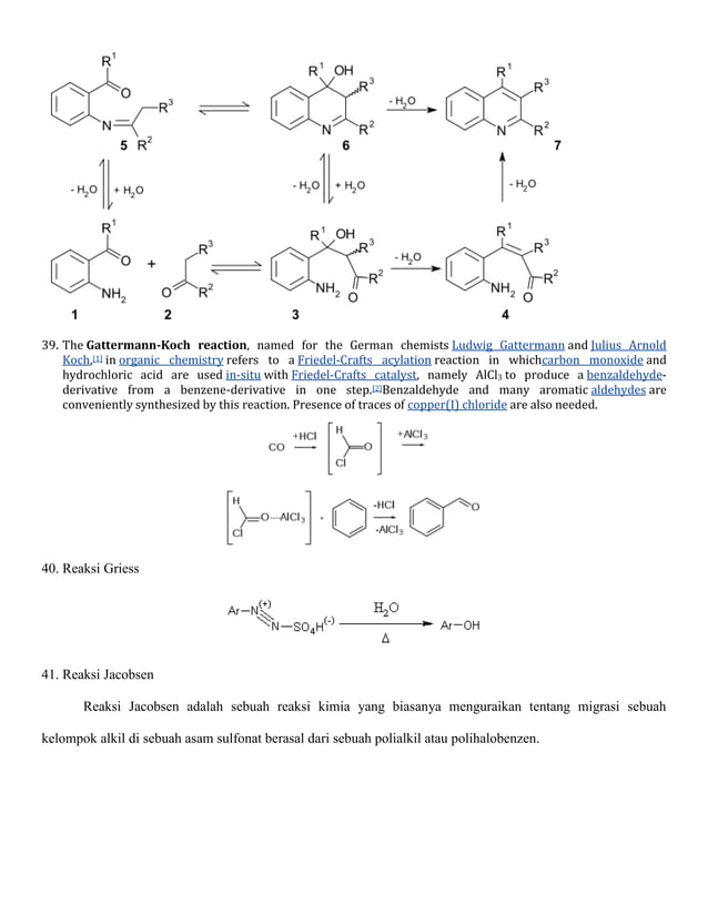 Reaksi reaksi sintesis senyawa organik | PDF