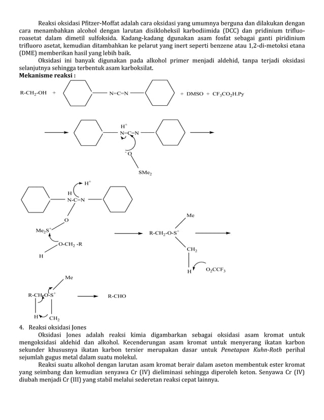 Reaksi reaksi sintesis senyawa organik | DOCX