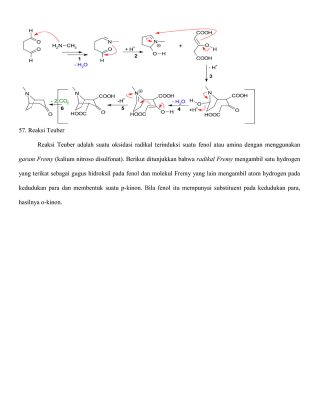 Reaksi reaksi sintesis senyawa organik | DOCX